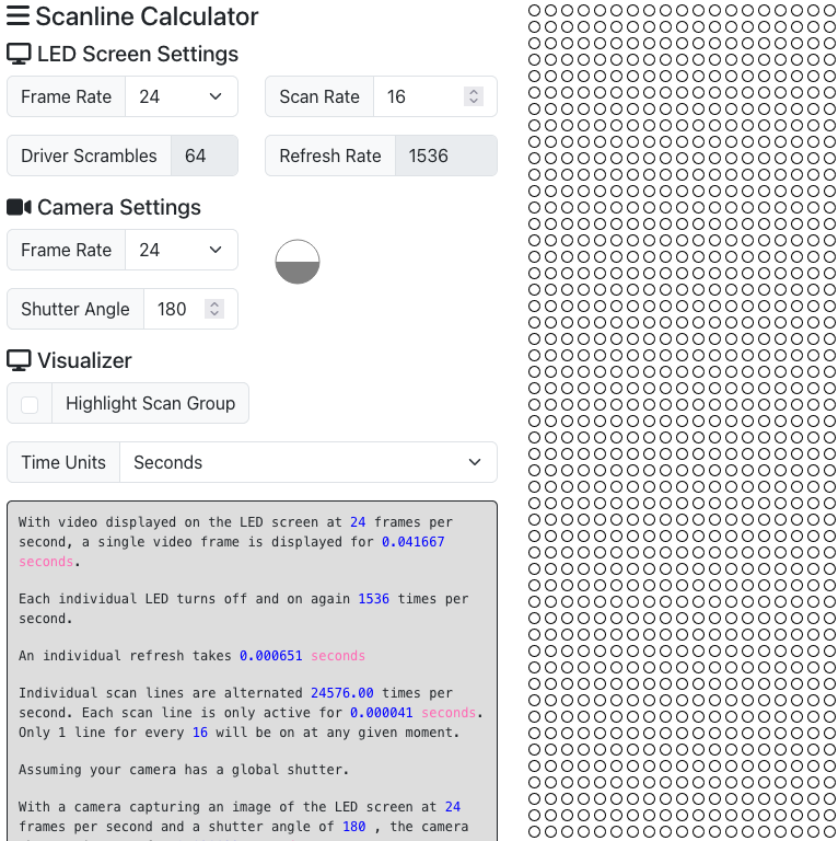 blinking things - tools for LED screens